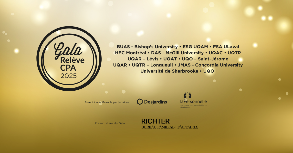 Gala de la relève CPA 2025 | Ordre des CPA du Québec | Comptables ...